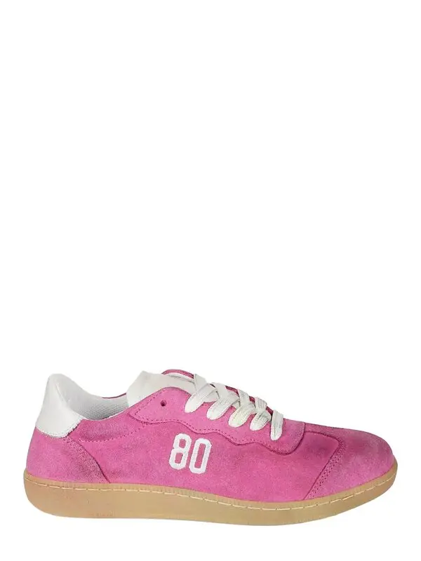 BE980 Logo-detail Suede Sneakers - Pink