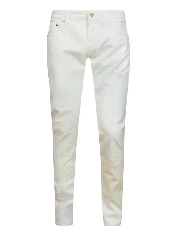 HANDPICKED Five-pocket Jeans - White