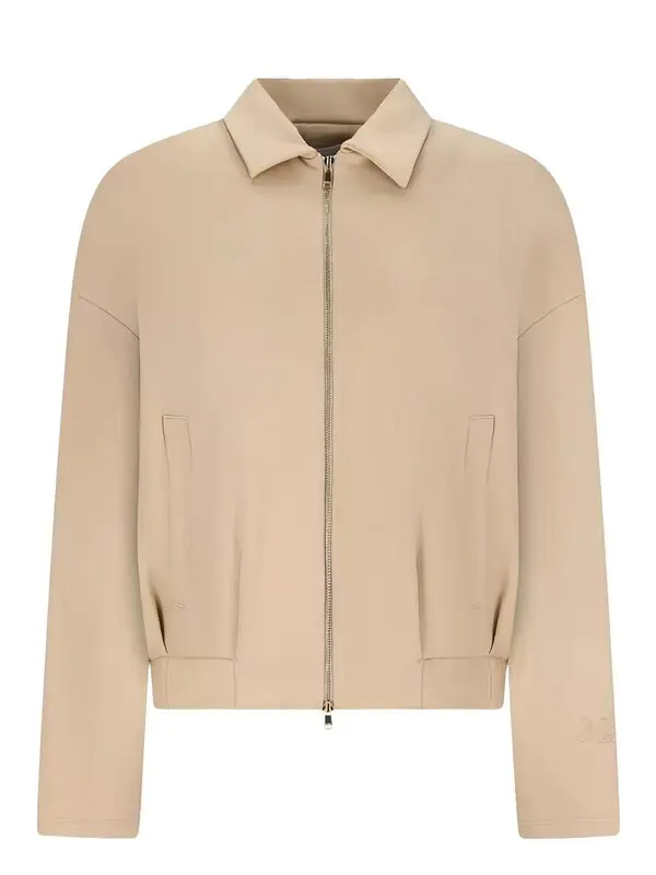 Max Mara Zip-front Collared Jacket - Neutrals