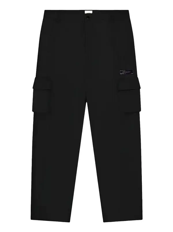 ARTE ANTWERP Patch-pocket Cargo Trousers - Black