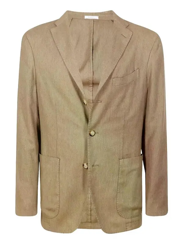 Boglioli Three-button Patch-pocket Blazer - Brown