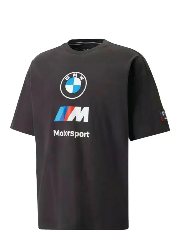 PUMA X Bmw Motorsport Logo-print T-shirt - Black
