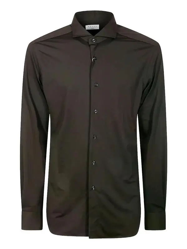XACUS Long-sleeved Button-fastening Shirt - Brown