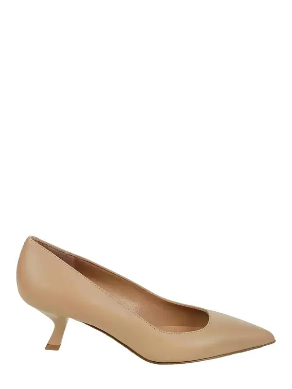 SERGIO LEVANTESI 50mm Carmela Pointed-toe Leather Pumps - Neutrals