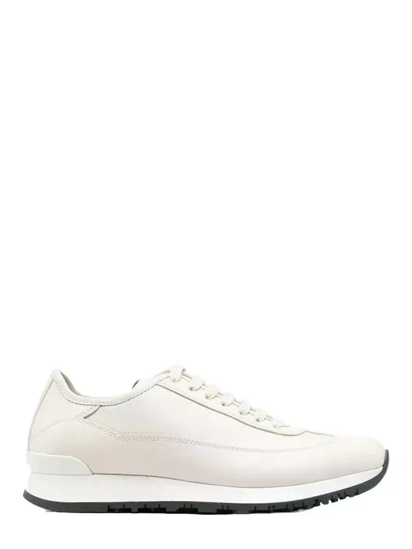 John Lobb Leather Low-top Sneakers - White