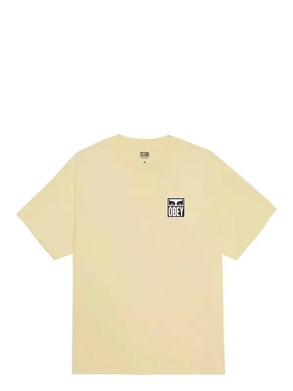 Obey Logo-print T-shirt - Yellow