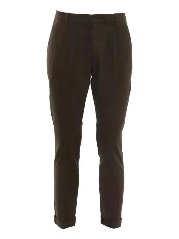 DONDUP Cuffed Trousers - Brown