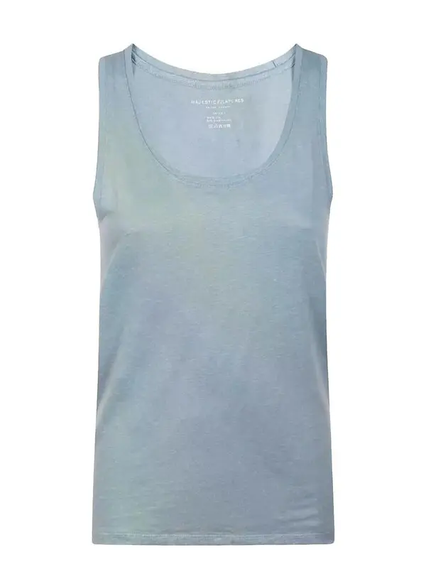 Majestic Filatures Linen Tank Top - Blue