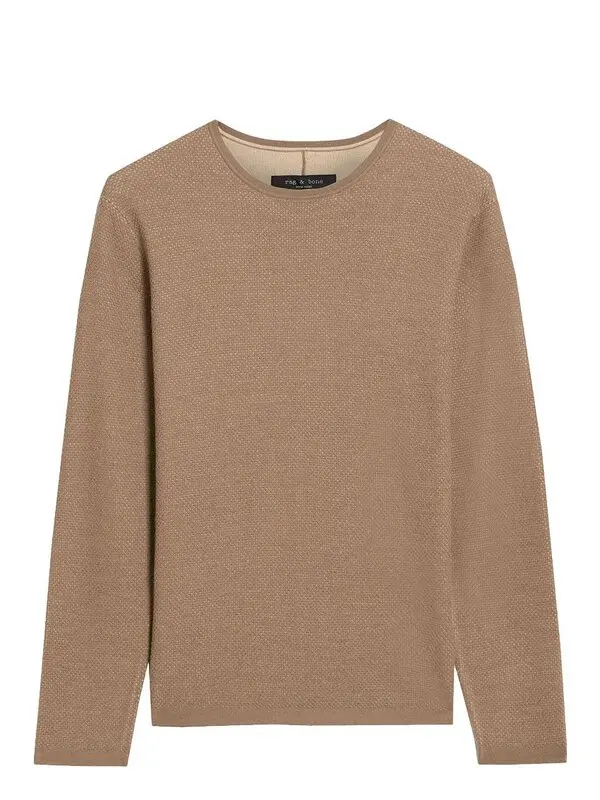 Rag & Bone Bennett Cotton And Wool-blend Sweater - Taupe