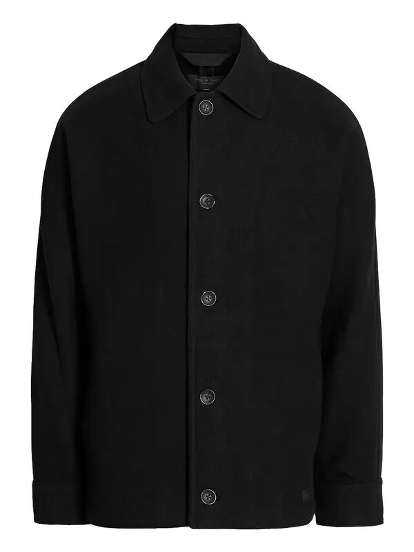 Rag & Bone Wool-blend Twill Overshirt - Black