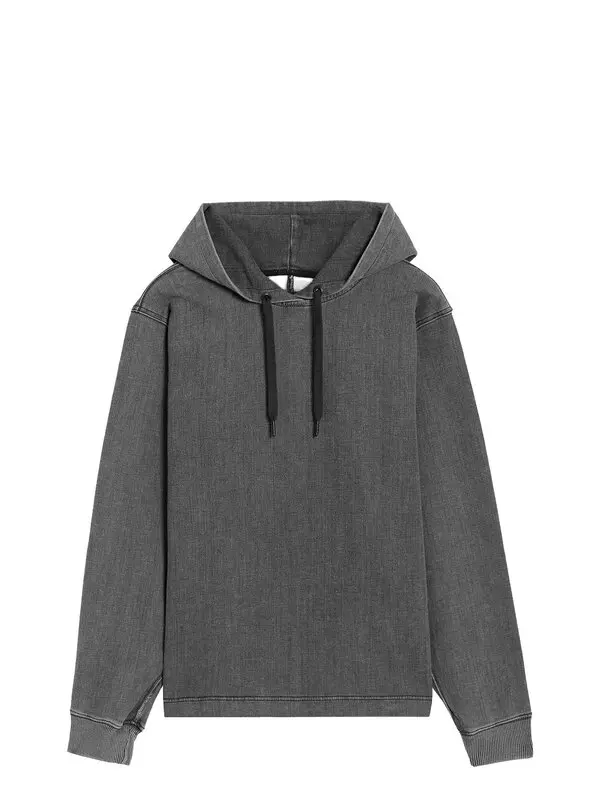 Rag & Bone Stride Faded Terry Hoodie - Charcoal