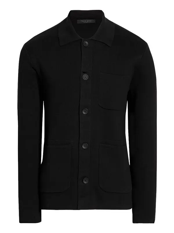 Rag & Bone Jayden Cotton Cardigan - Black