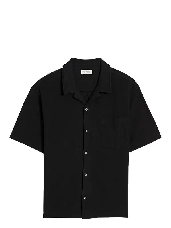 FRAME Cottonpiqué Shirt - Black