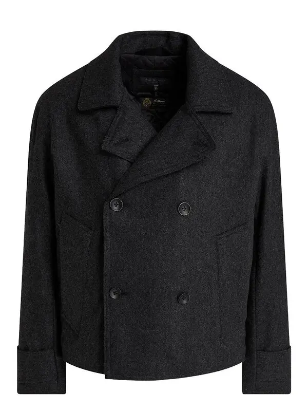 Rag & Bone Eddy Double-breasted Wool-blend Jacket - Charcoal