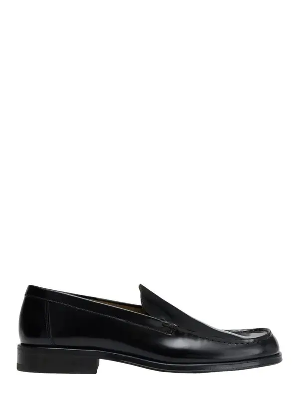 LEMAIRE Leather Loafers - Black