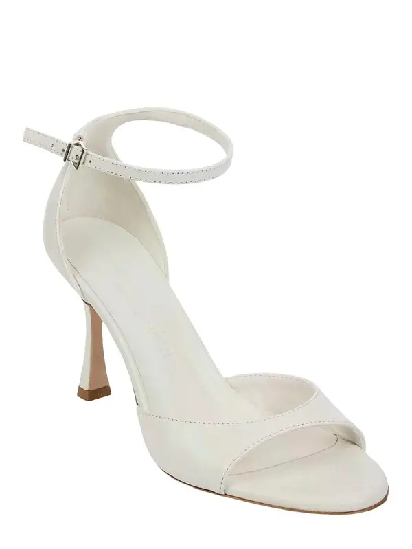 SERGIO LEVANTESI 90mm Ankle-strap Leather Pumps - White