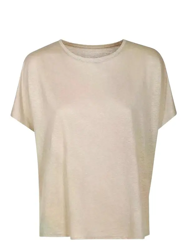 Majestic Filatures Crew Neck Top - Neutrals