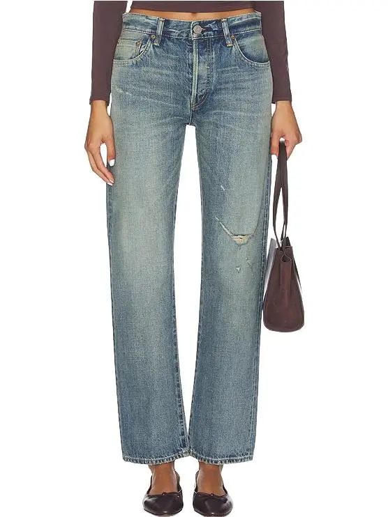 Moussy Vintage Showell Straight Jeans - Blue