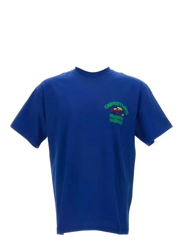 Carhartt Work In Progress Ready Printed Crew-neck T-shirt - Blue