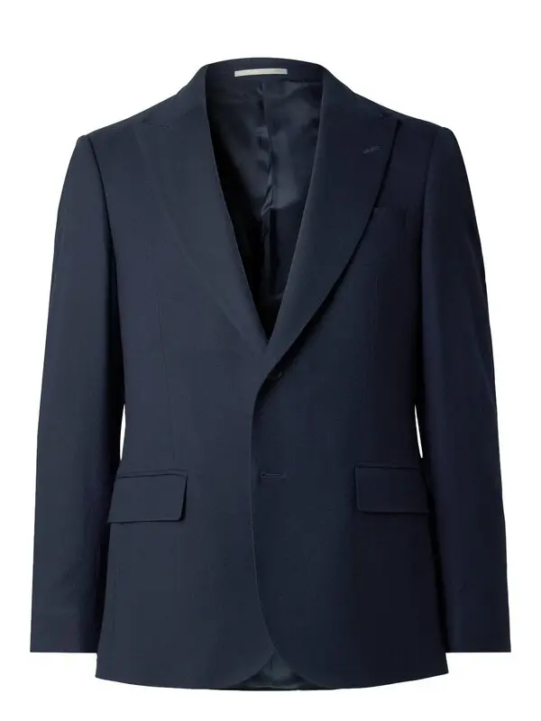 Mr P. Slim-fit Super 150s Wool Suit Jacket - Blue