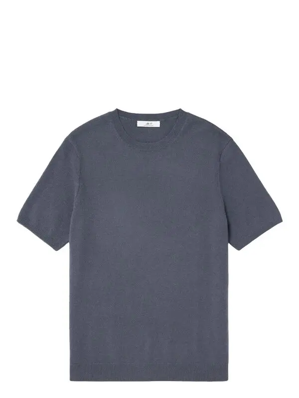 Mr P. Knitted Cashmere T-shirt - Gray