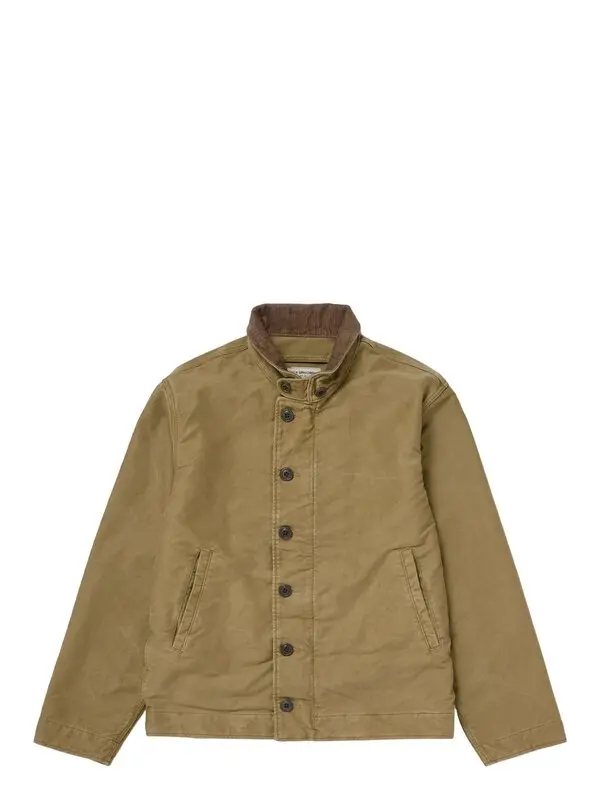 Ralph Lauren Bower Corduroy-trimmed Cotton Jacket - Green