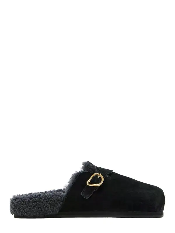 ANCIENT GREEK SANDALS Vasilitsa Slippers - Black