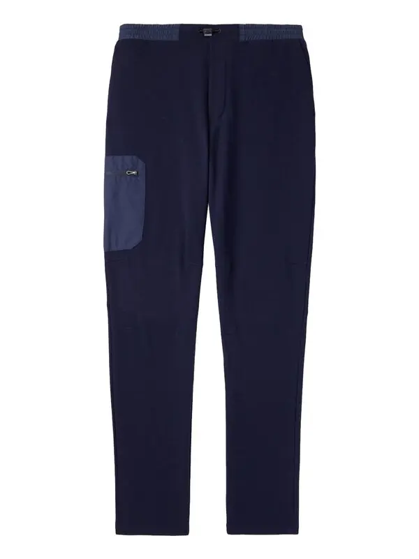 Sease Straight-leg Wool-blend Trousers - Blue