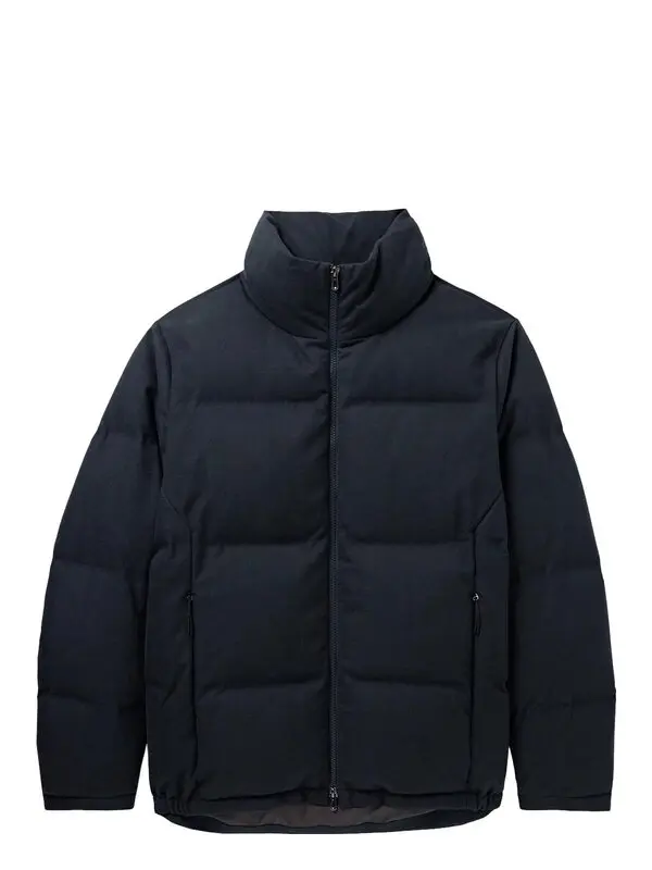 Sease Tribeca Quilted Herringbone Down Jacket - Blue