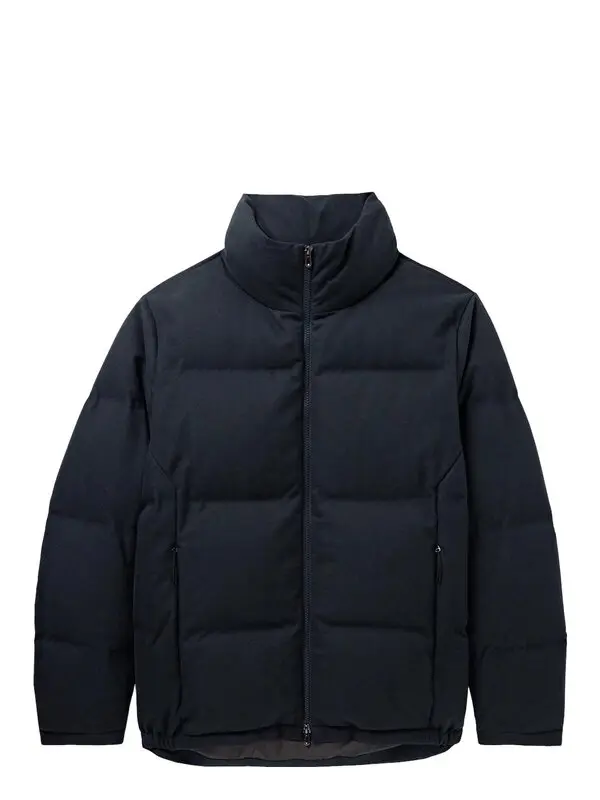 Sease Tribeca Quilted Herringbone Down Jacket - Blue