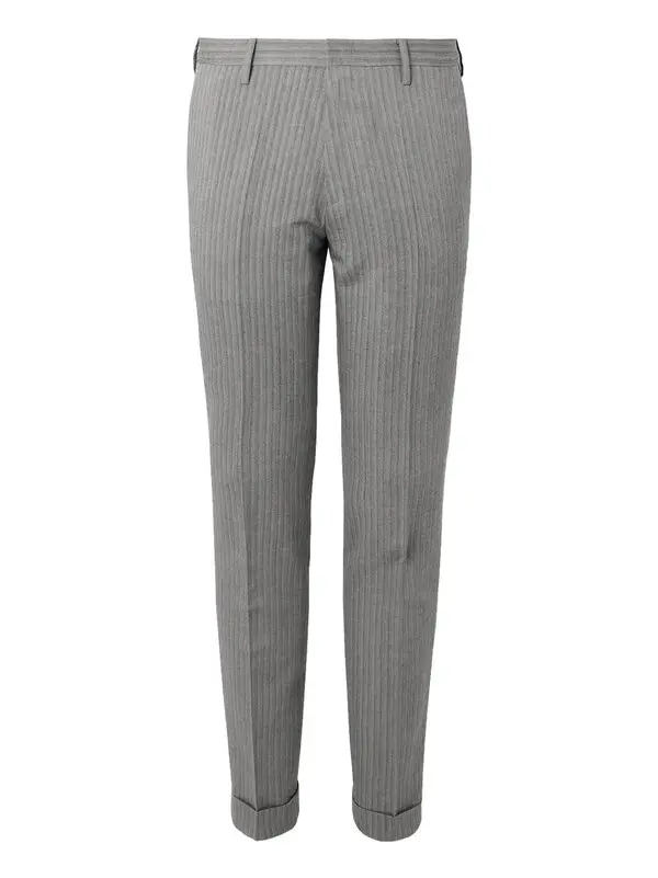 Paul Smith Straight-leg Woven Suit Trousers - Gray