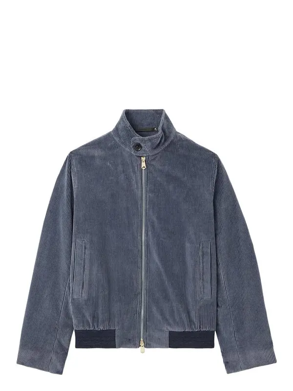 Paul Smith Cotton-corduroy Bomber Jacket - Blue