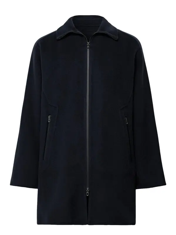 Sease Lifetime Double-faced Cashmere Coat - Blue