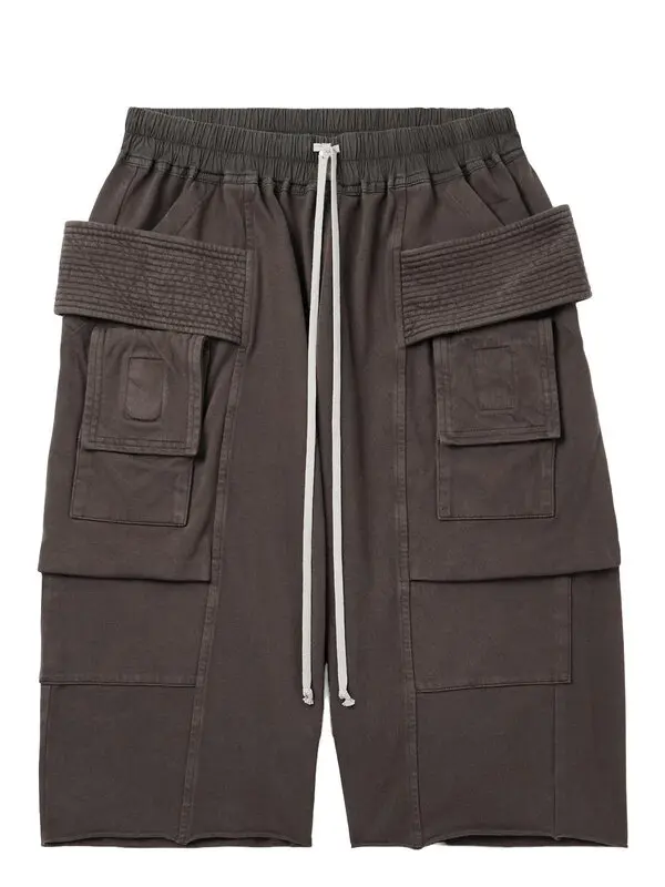Rick Owens Creatch Straight-leg Cargo Shorts - Brown