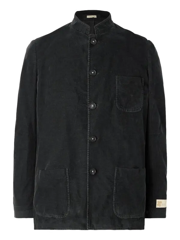 Massimo Alba Cotton-blend Corduroy Bali Jacket - Black