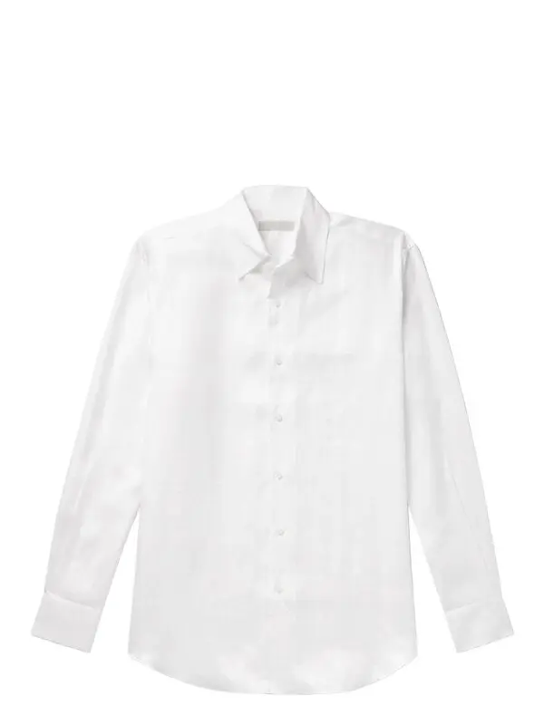 SAMAN AMEL Linen Shirt - White