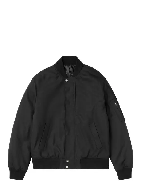 Mr P. Padded Woven Bomber Jacket - Black