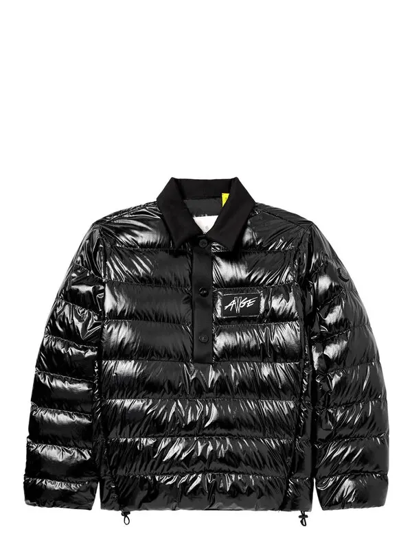 Moncler A$ap Rocky Logo-appliquéd Quilted Down Jacket - Black