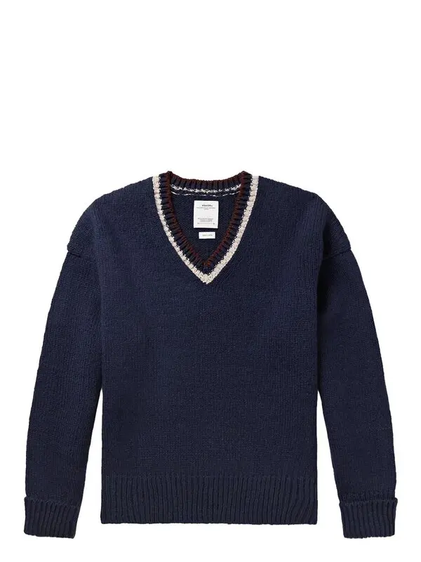 Visvim College Wool Sweater - Blue