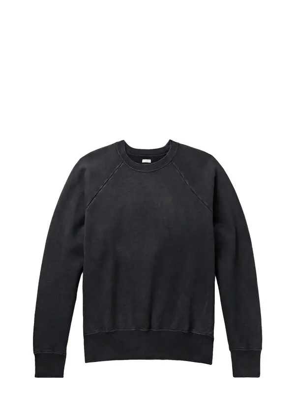 A.PRESSE Cotton-jersey Sweatshirt - Black