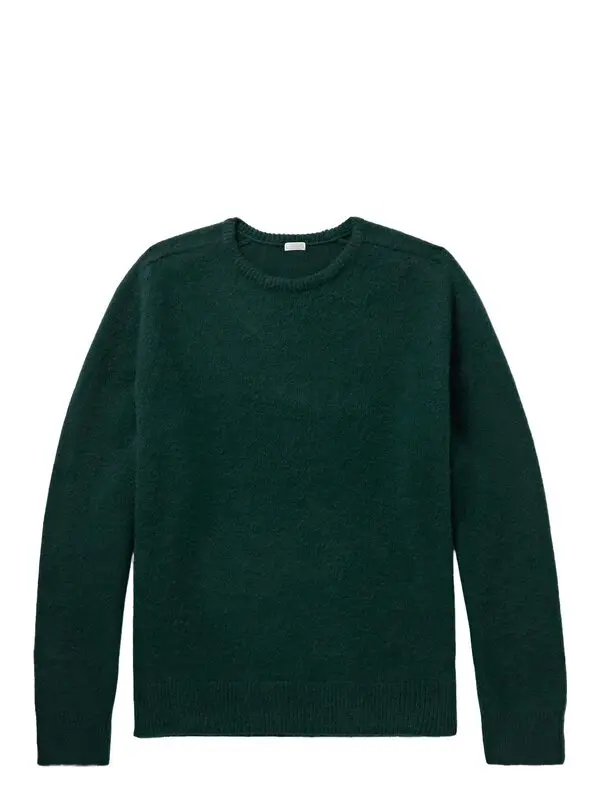 A.PRESSE Brushed Cashmere Sweater - Green
