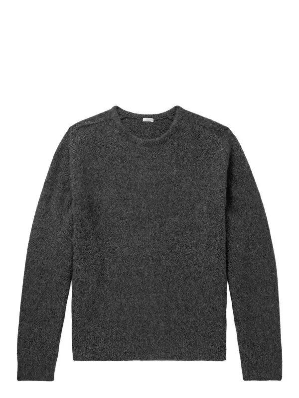A.PRESSE Brushed Cashmere Sweater - Gray