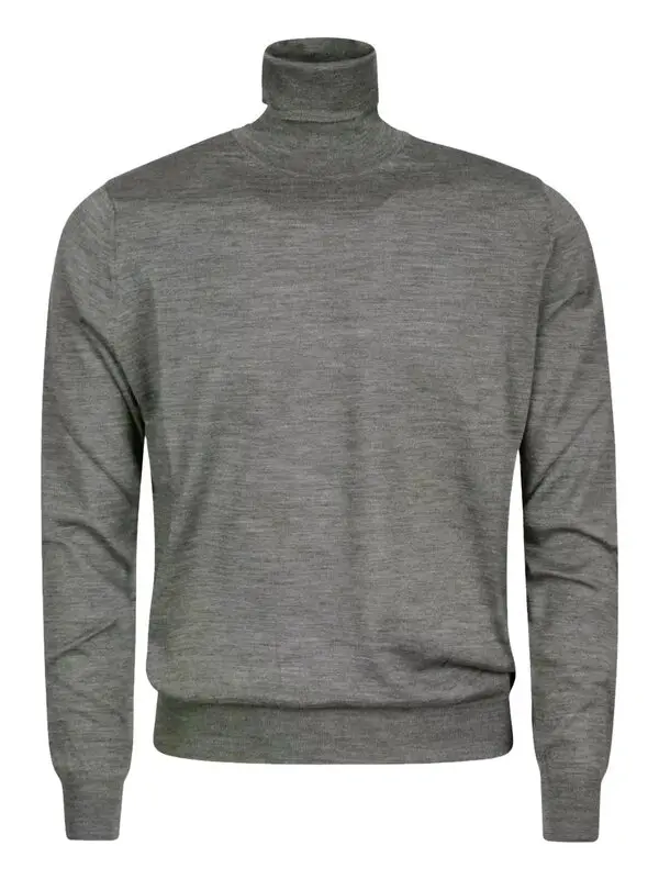 Alpha Industries Merino-wool Turtleneck Sweater - Grey