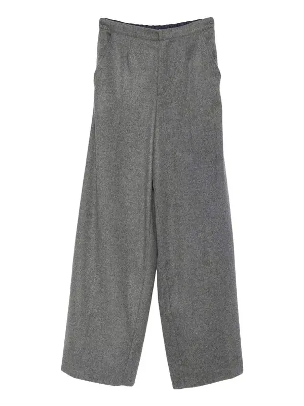 FORTE_FORTE Elasticated-waist Trousers - Grey