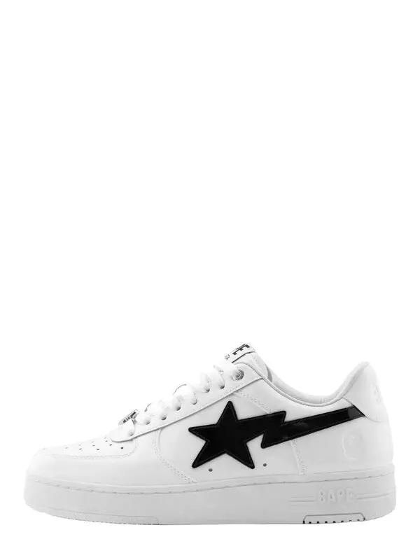 A BATHING APE Logo-patch Sneakers - White