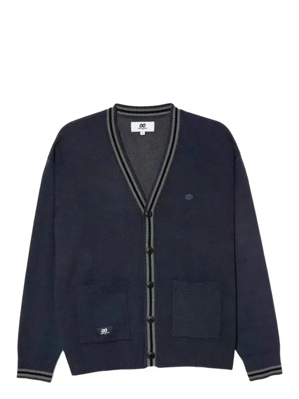 CHOCOOLATE Logo-embossed Cardigan - Blue