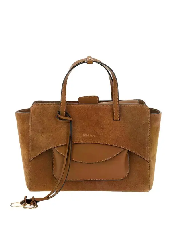 HIDESINS Suede Shoulder Bag - Brown