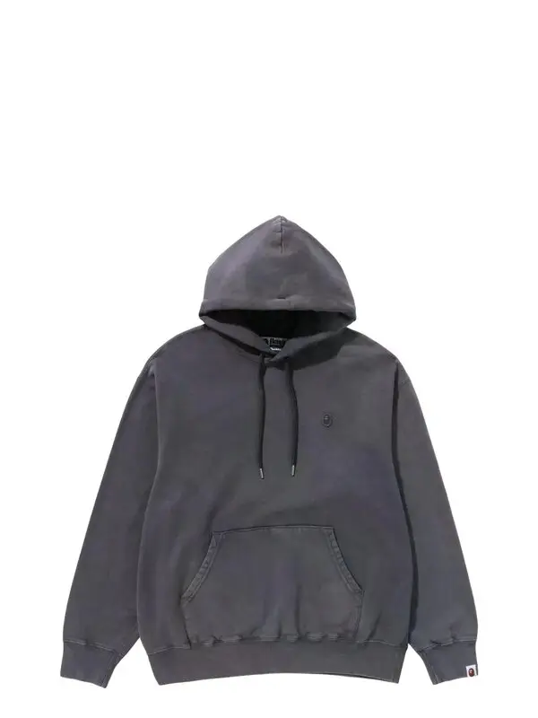 A BATHING APE Logo-patch Hoodie - Grey