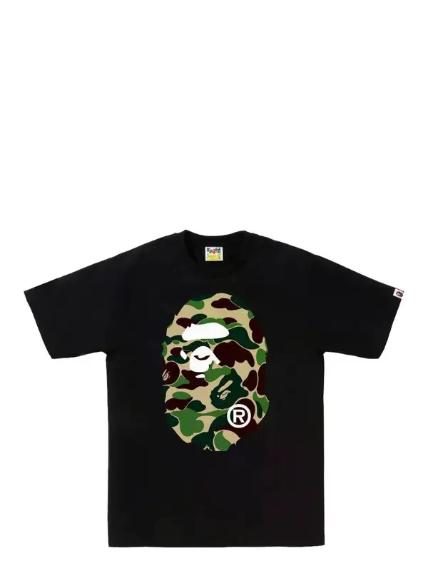 A BATHING APE Camouflage-print T-shirt - Black