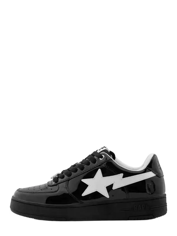 A BATHING APE Logo-patch Lace-up Sneakers - Black